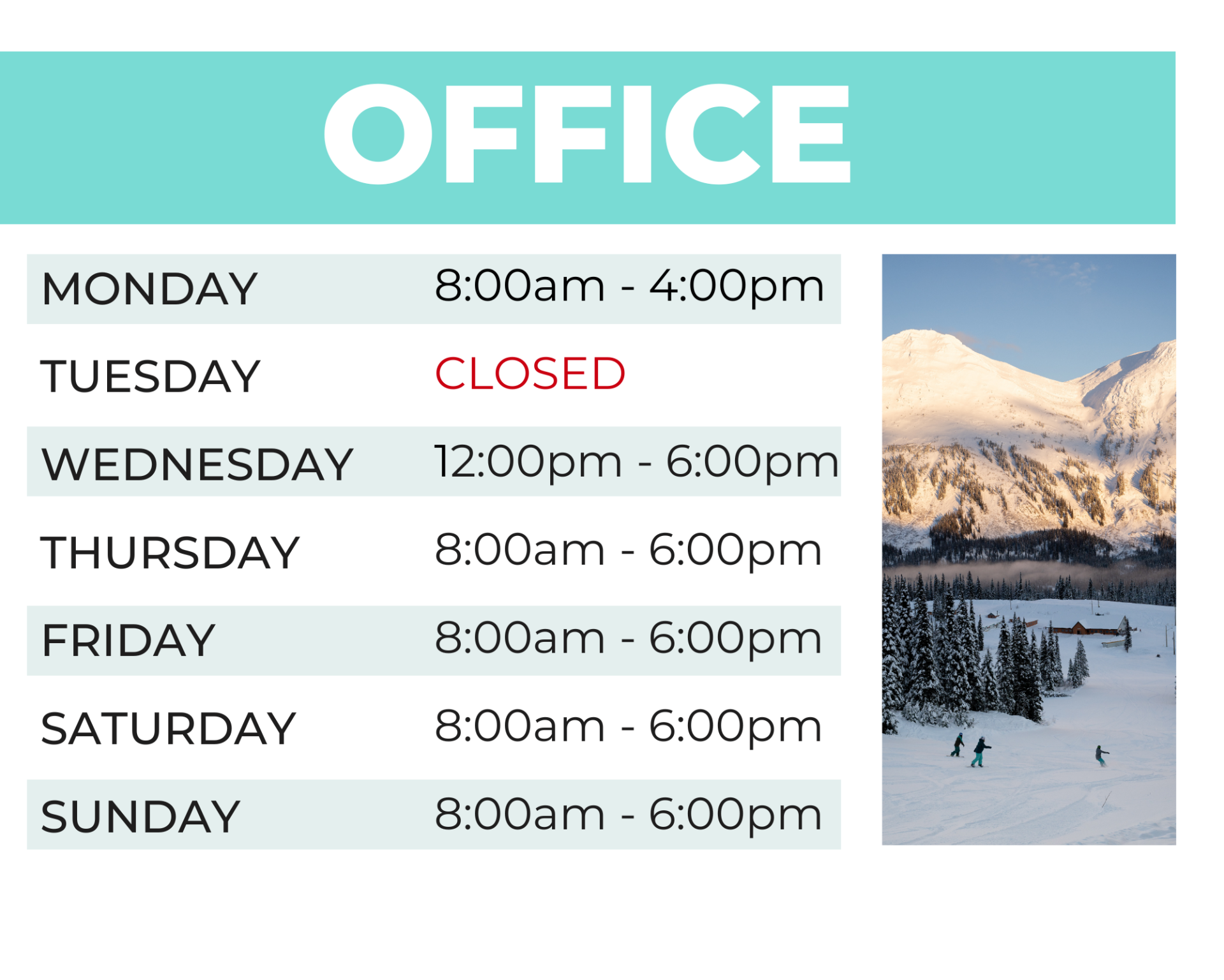 Operational Hours