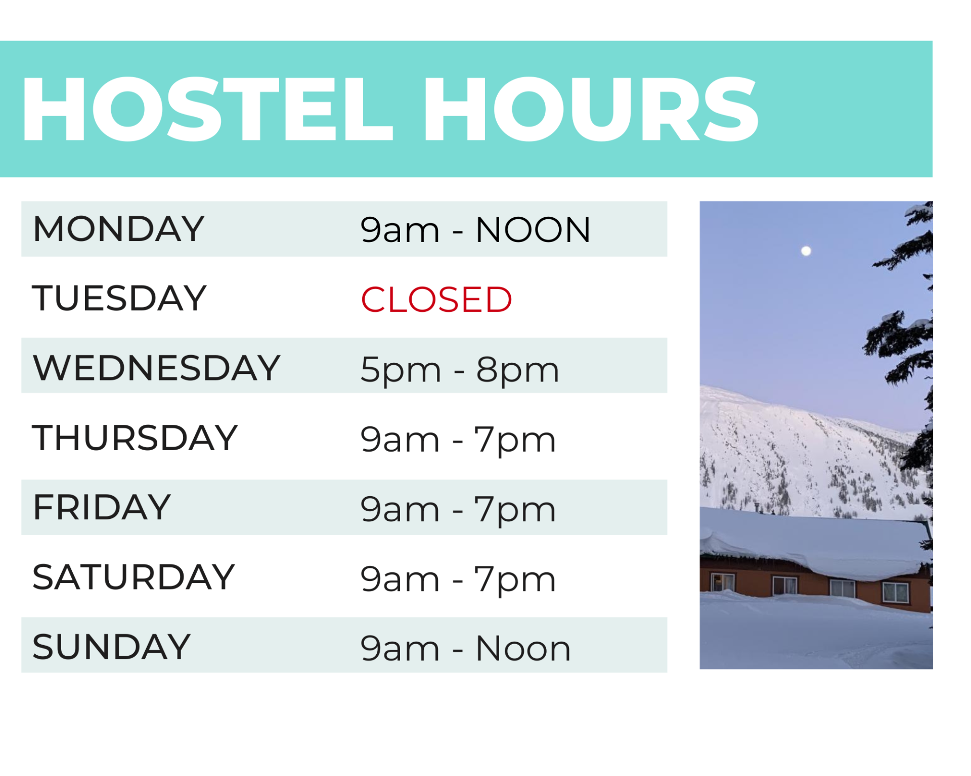 Operational Hours